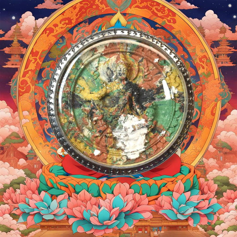 Grande amulette Jatukham Rammathep et Phra Pidta – Wat Phra Mahathat (| La Magie du Bouddha.