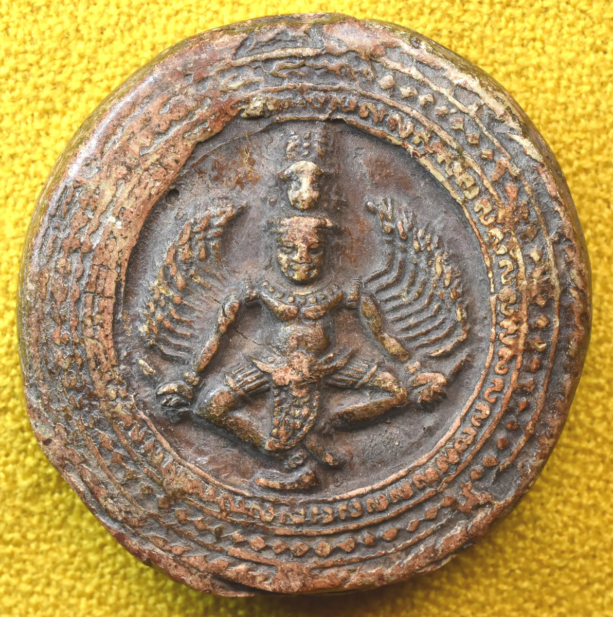 Contemporary Khmer double-sided votive tablet – Avalokiteshvara in ...