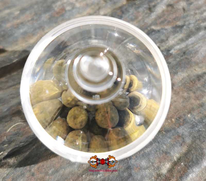 Pilules sacrées Tibétaines de nectar Rilbu bénies par Sa Sainteté le D ...
